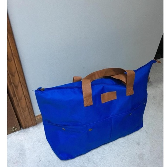 Bags | New Blue Packable Tote Travel Bag | Poshmark